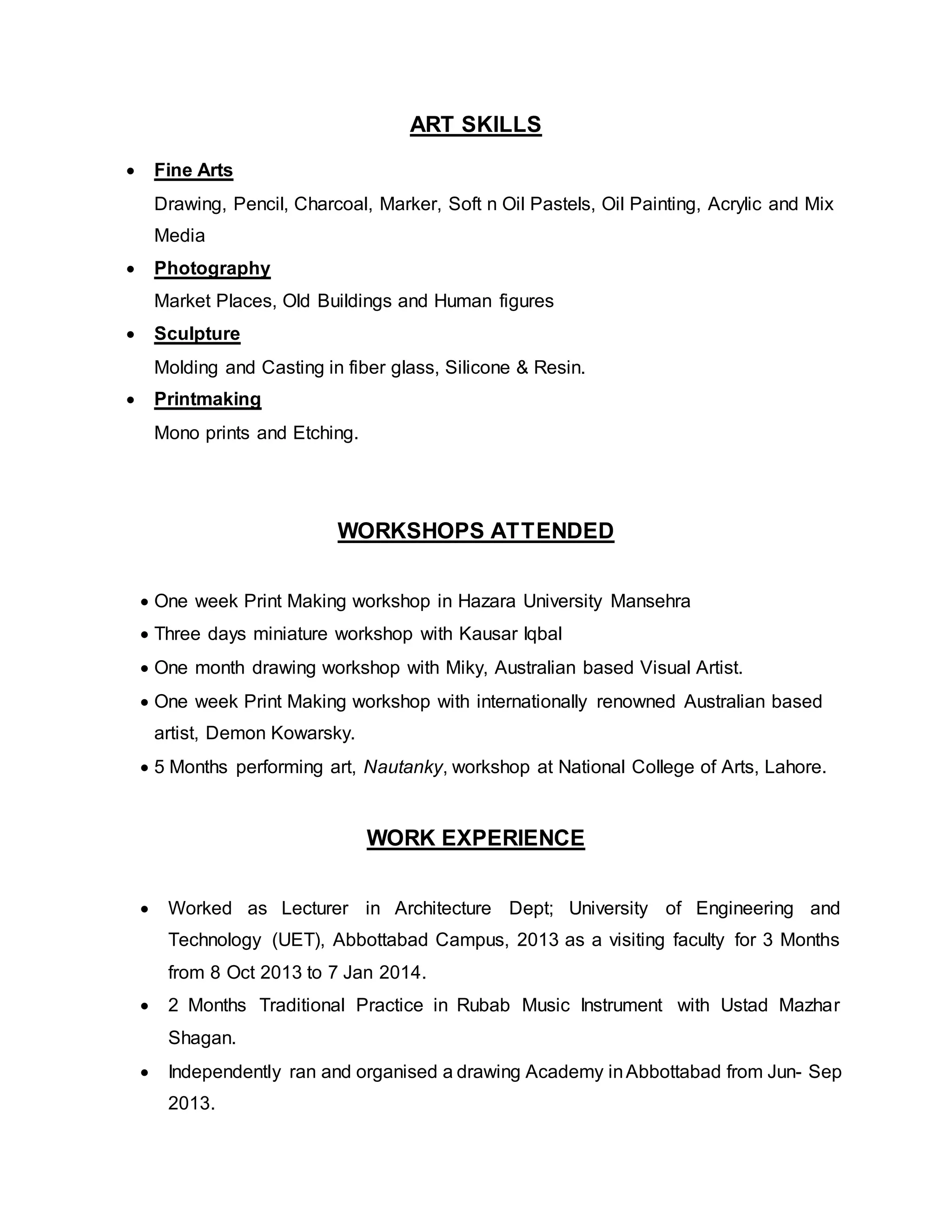 BUSHRA JAVED cv | DOCX