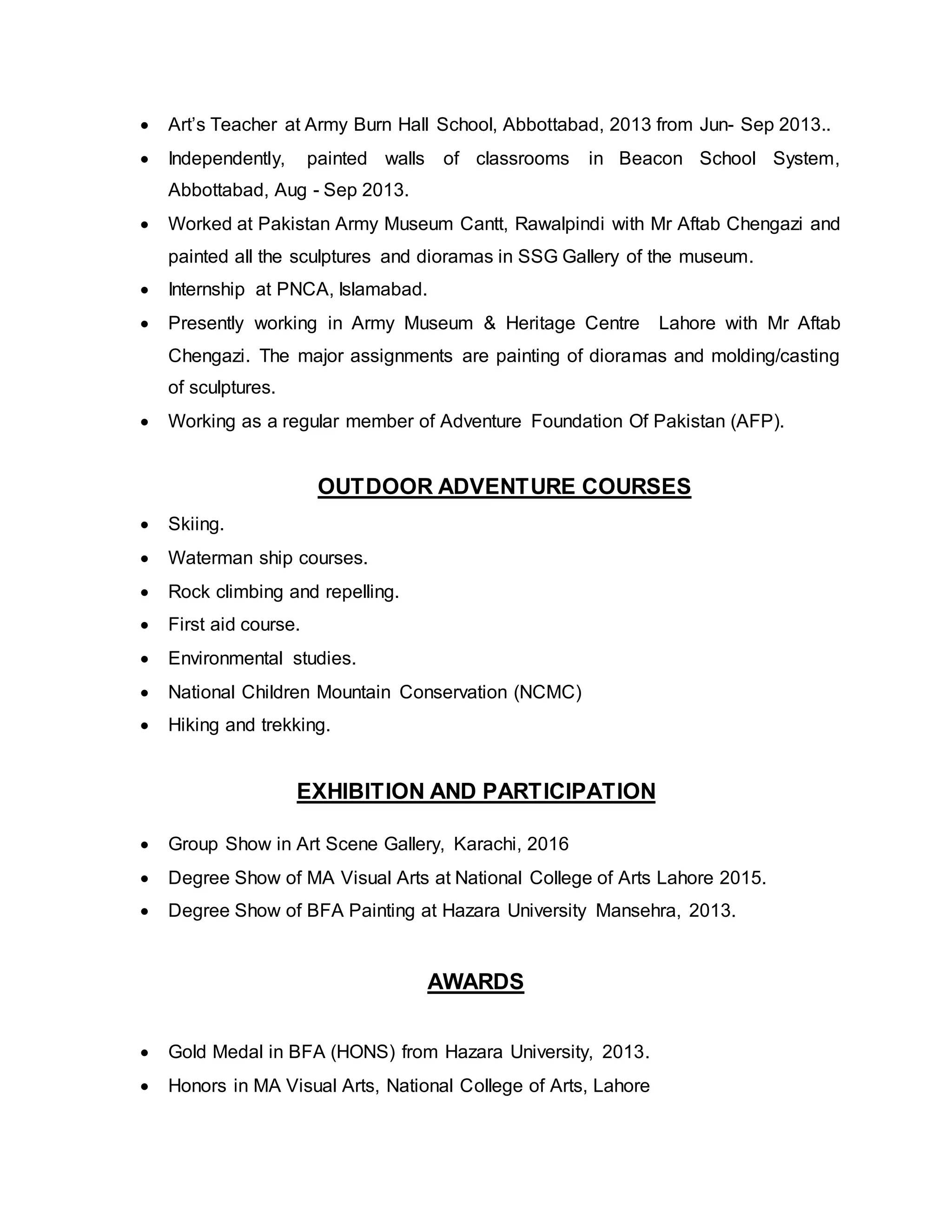 BUSHRA JAVED cv | DOCX