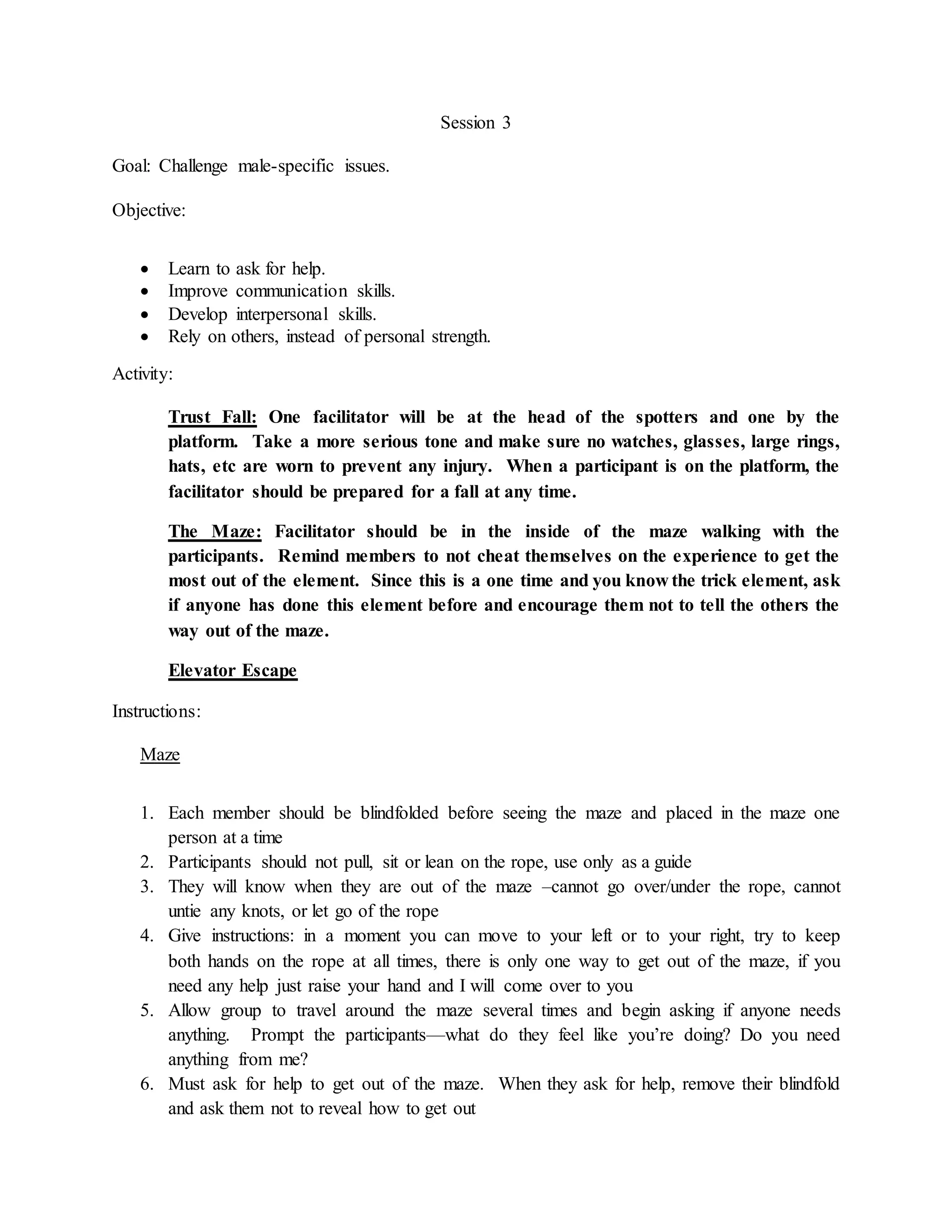 Group Proposal_Curriculum Template for Group Counseling | DOCX