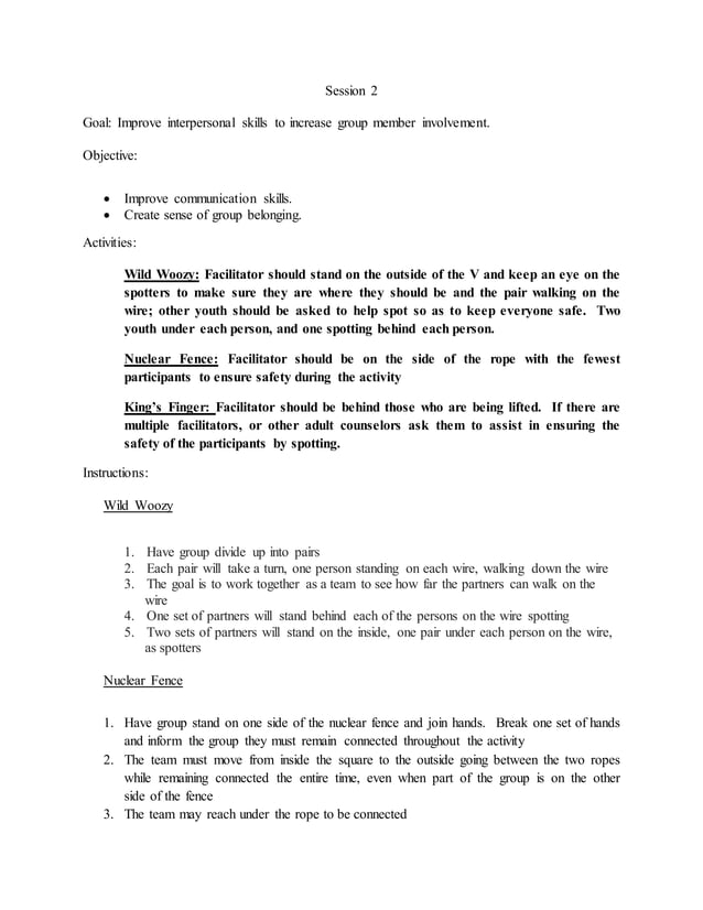 Group Proposal_Curriculum Template for Group Counseling | DOCX | Men\'s ...