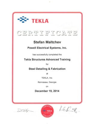 Tekla Structures Certificate-Advanced Training | PDF