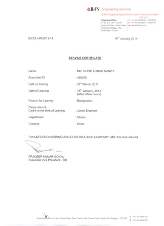 Service Certificate-495030 | PDF