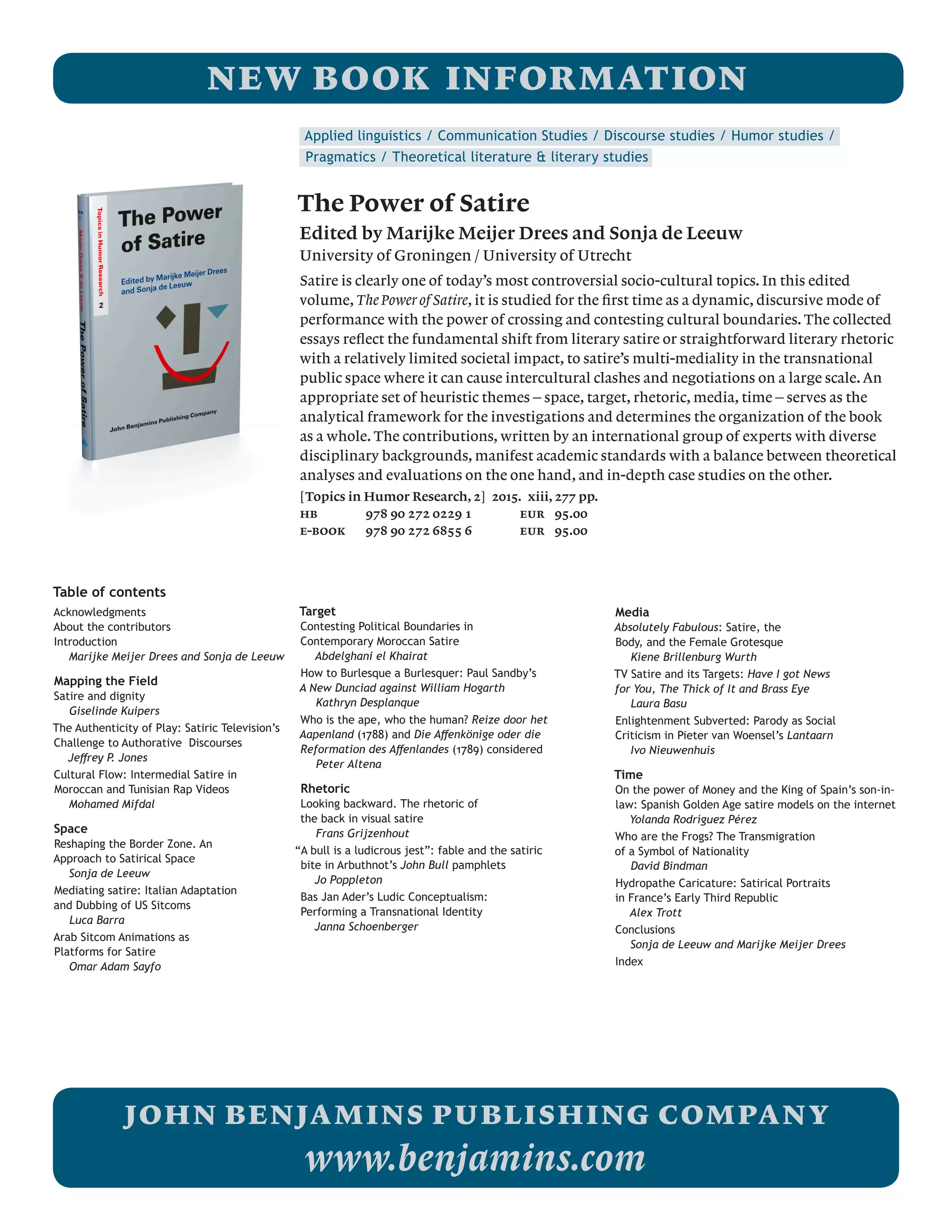 The Power of Satire_leaflet | PDF