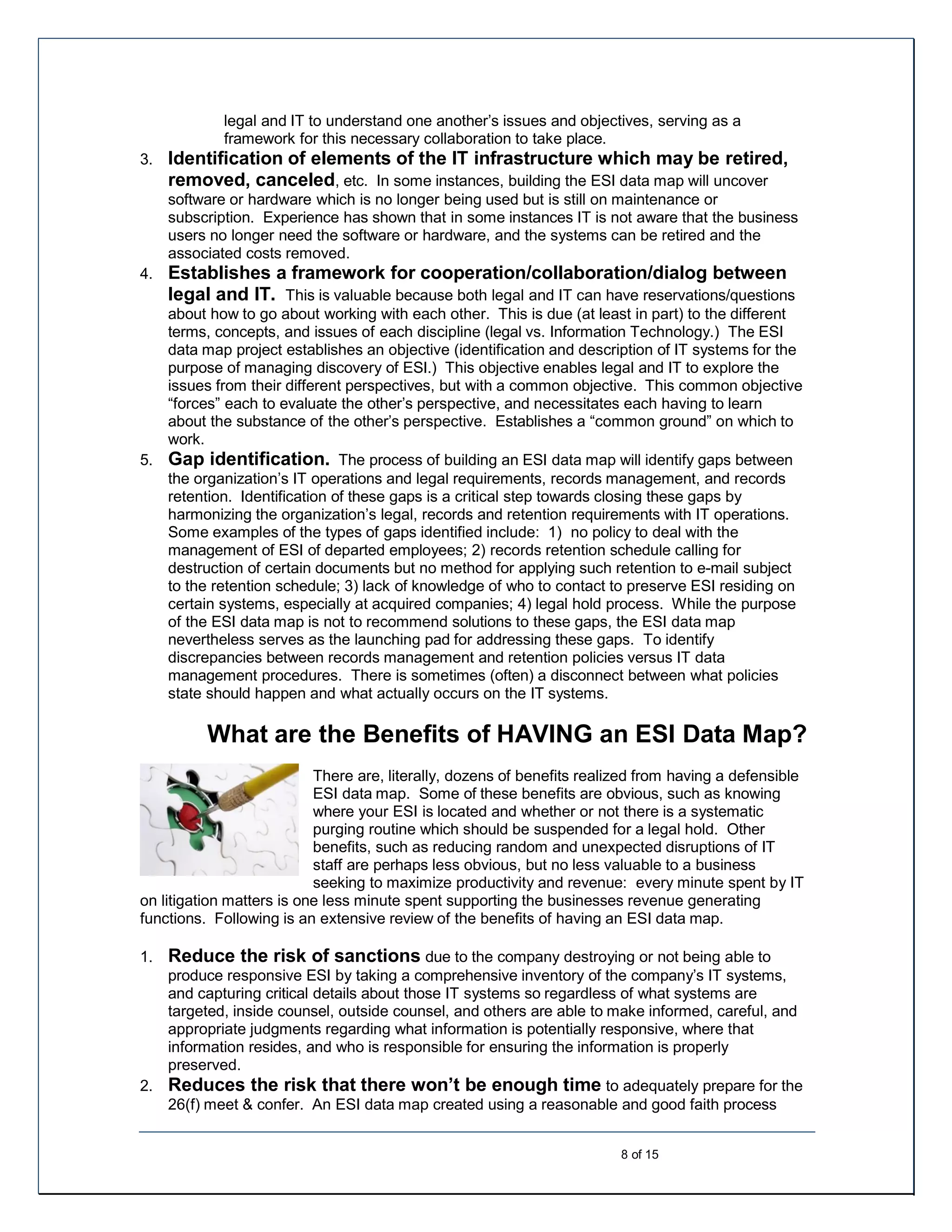 The ESI Data Map, An In-Depth Review | PDF