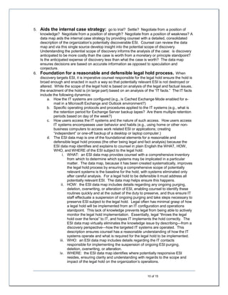 The ESI Data Map, An In-Depth Review | PDF