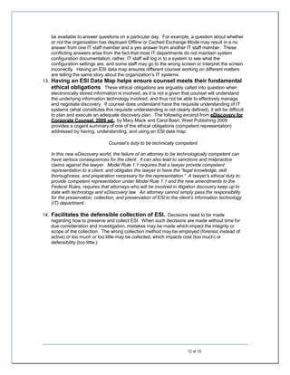 The ESI Data Map, An In-Depth Review | PDF