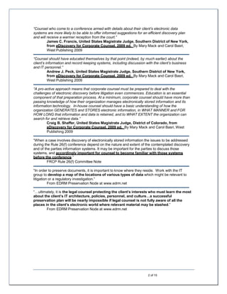 The ESI Data Map, An In-Depth Review | PDF