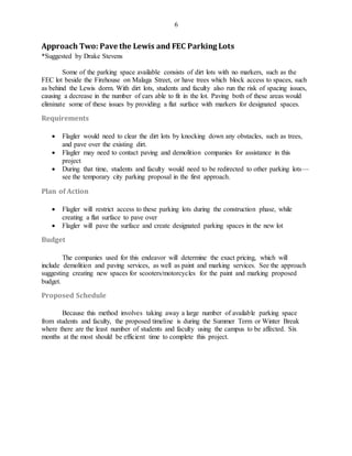 Parking Proposal | DOCX