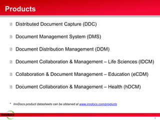 InnDocs Products | PPT