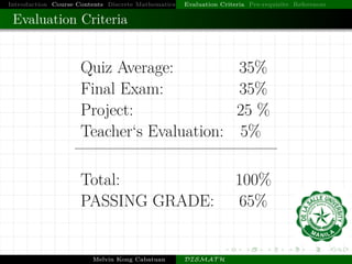 DISMATH_Intro_Admin | PDF