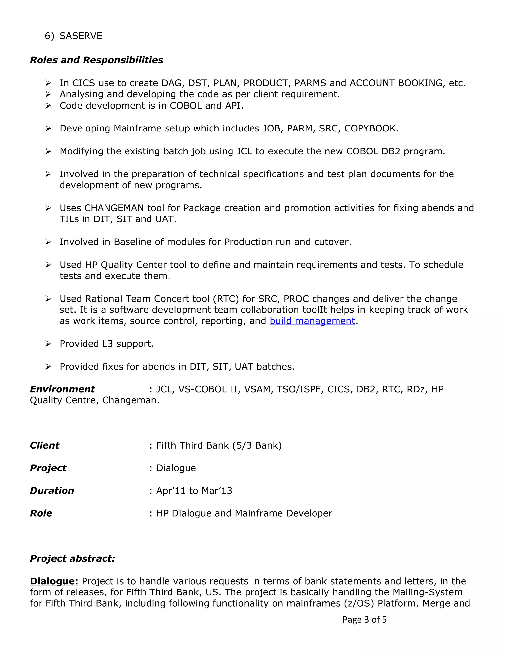 Zubeda Singh_4 Years_Exp_Mainframe_Developer | DOC