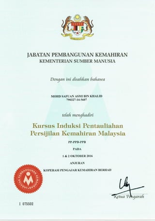 JPK ACCREDITION CERT | PDF