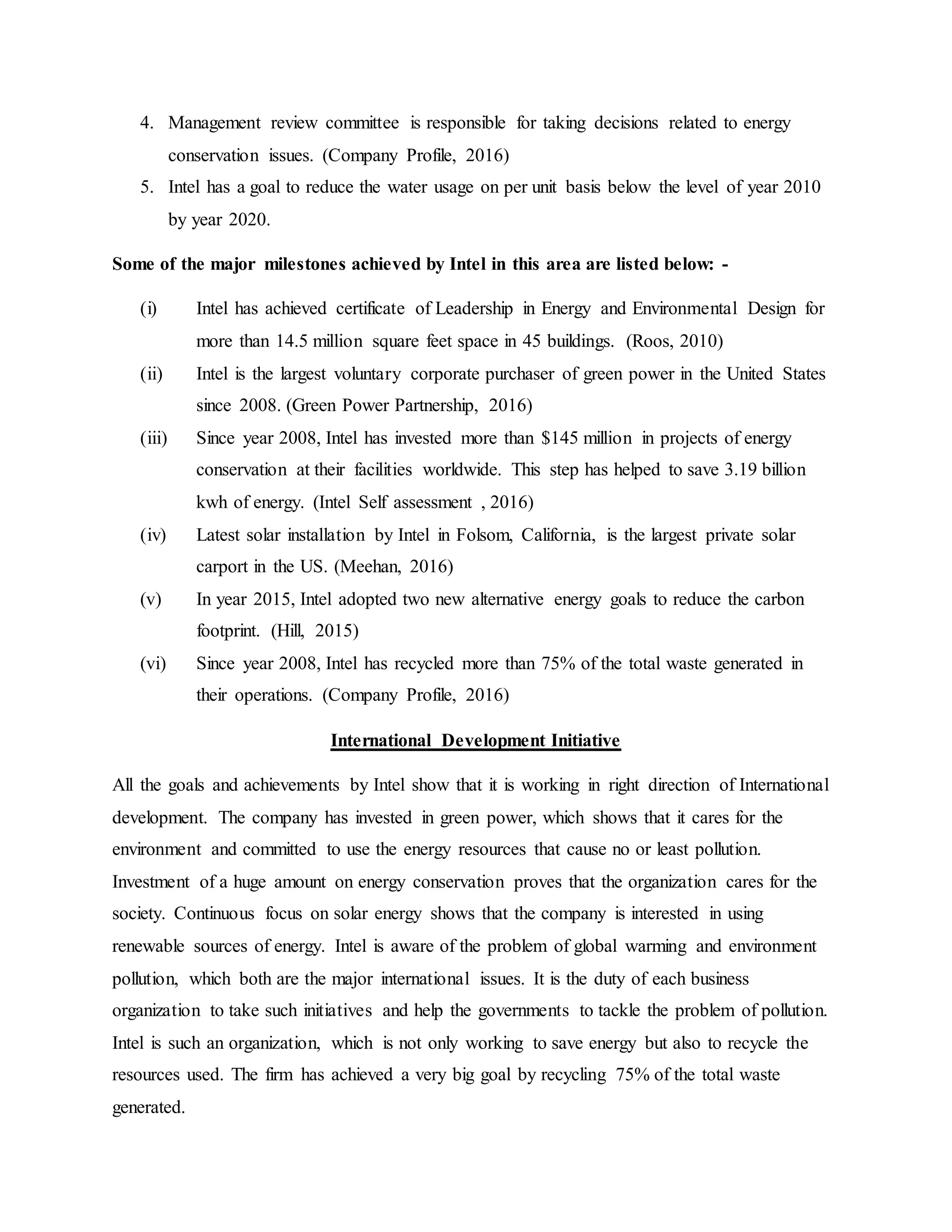 Intel CSR Analysis | DOCX