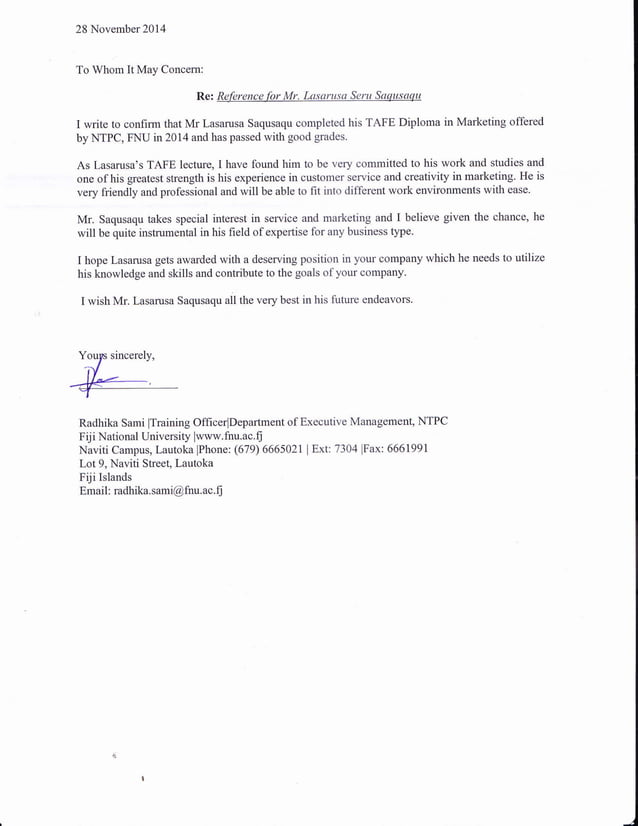 Training Reference Letter | PDF | Business | Business and Finance