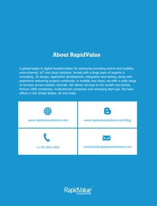 Digitizing Insurance - A Whitepaper by RapidValue Solutions | PDF