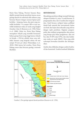 Fasies sedimen Kuarter berpotensi likuifaksi Pesisir Kota Padang | PDF