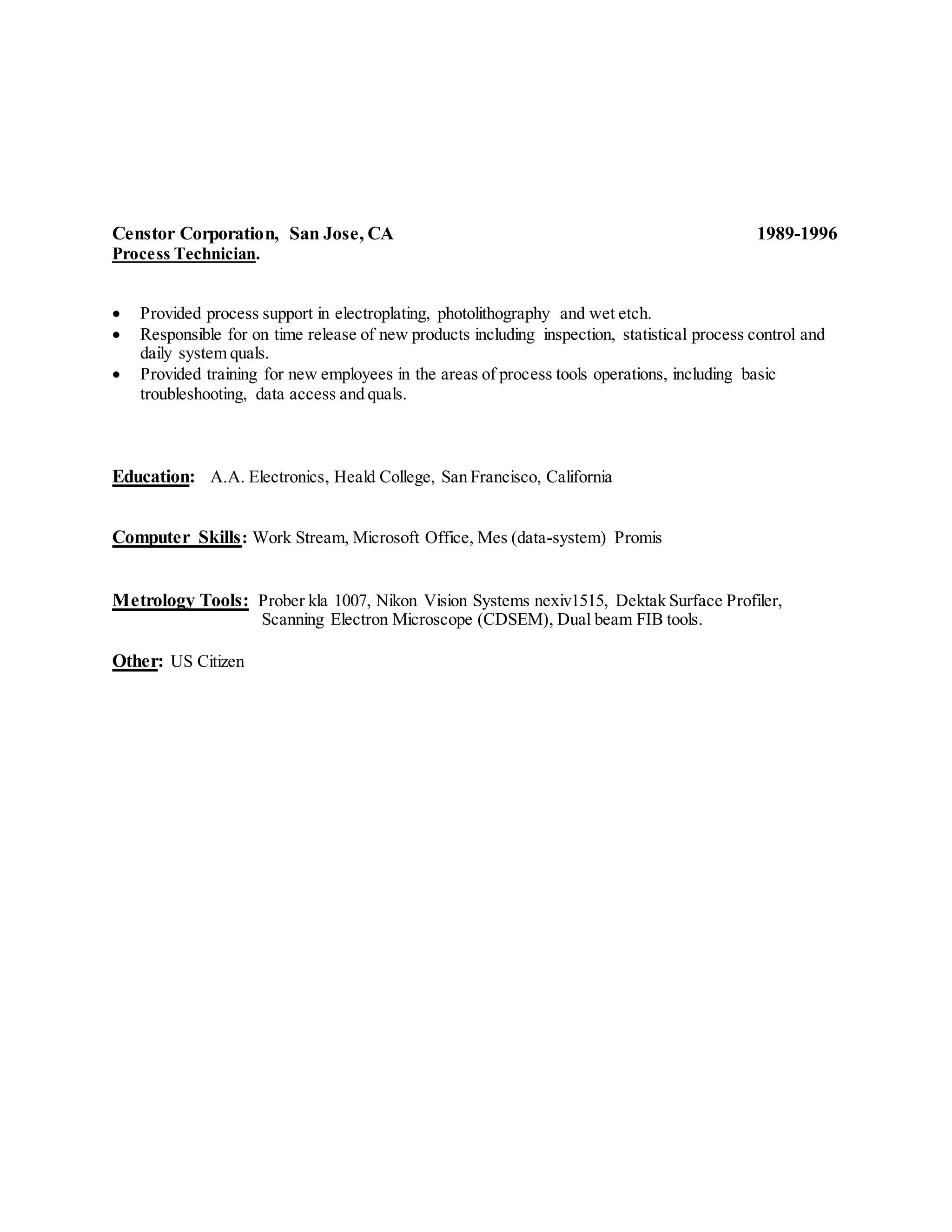 Resume -2015 vladimr | DOCX