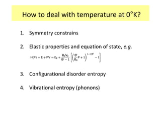 Ab initio temperature phonons group theory | PDF