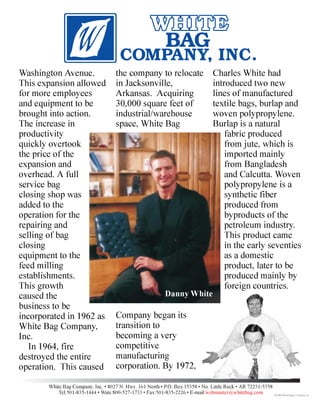 White Bag Brochure | PDF