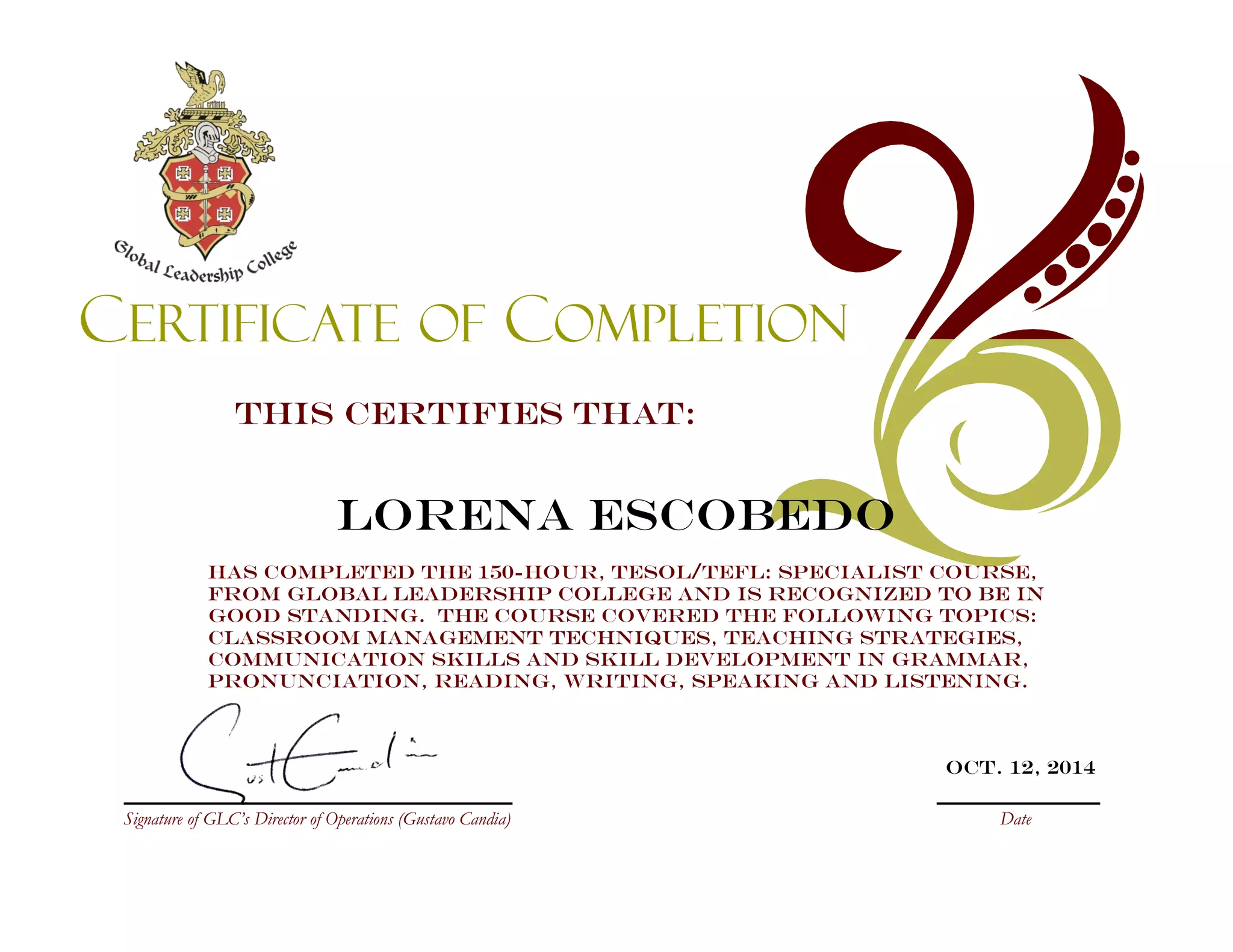 TESOL_certificate | PDF