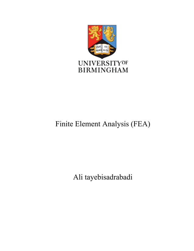 FEA Report | PDF