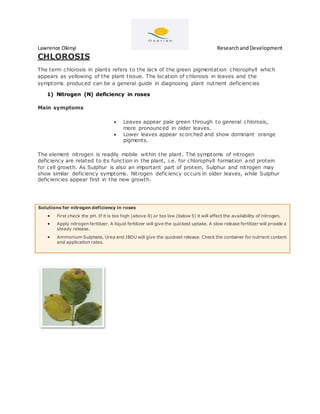Chlorosis | PDF