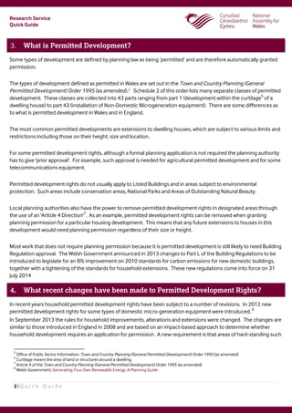 The Planning Series 3 - Developments that don't need planning permission | PDF