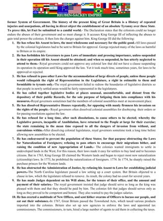 THE SECOND VIEW OF INDEPENDENCE DECLARATION OF UNITED STATES OF AMERICA ...