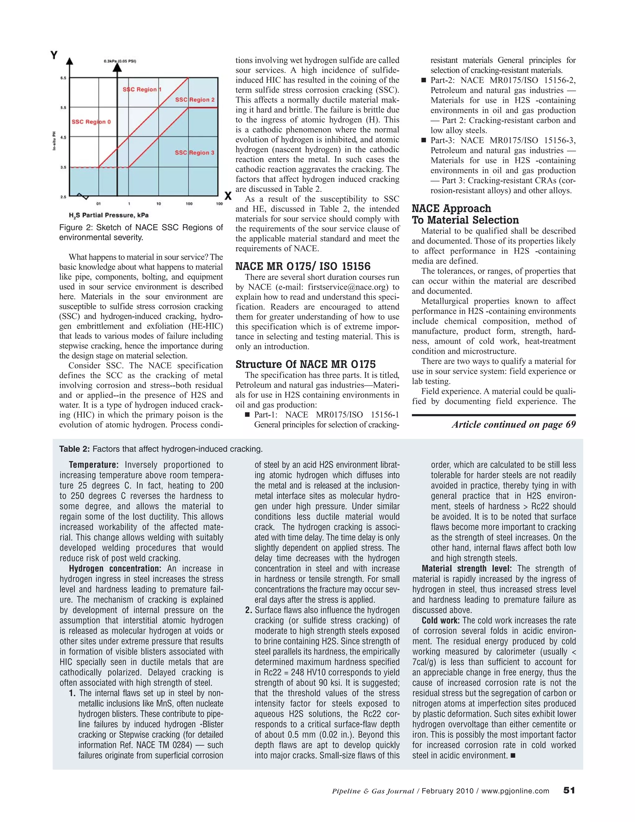 Sour Service material_PGJ_Feb10-1 | PDF