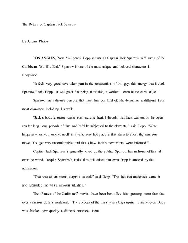 Depp Interview | PDF