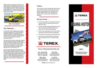 Franna History Brochure | PDF