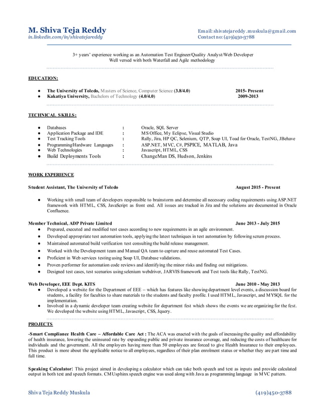 shiva_resume | PDF