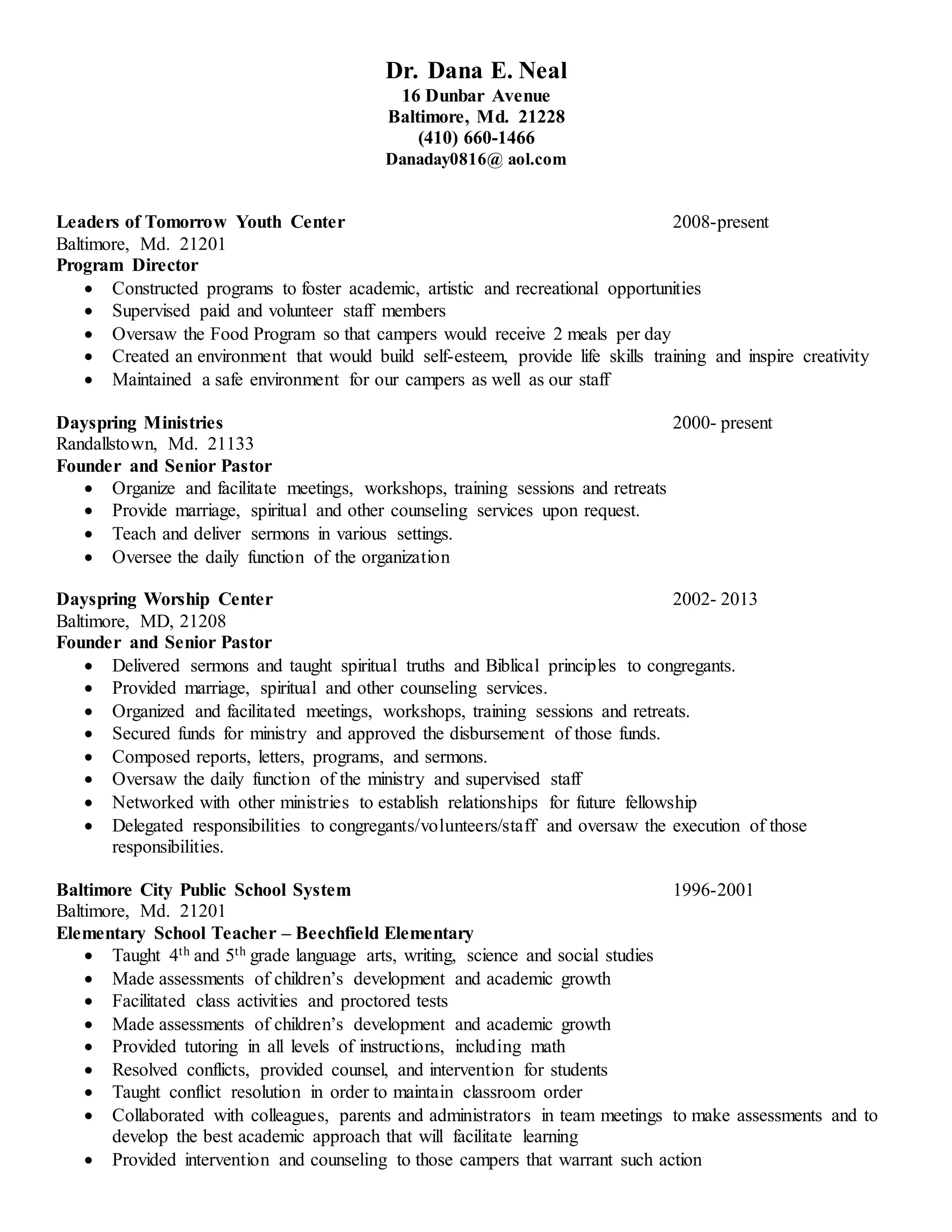 Dana.Updated Resume | PDF