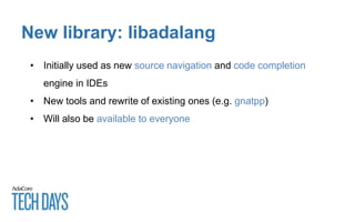 Tech Days 2015: AdaCore Roadmap | PPT