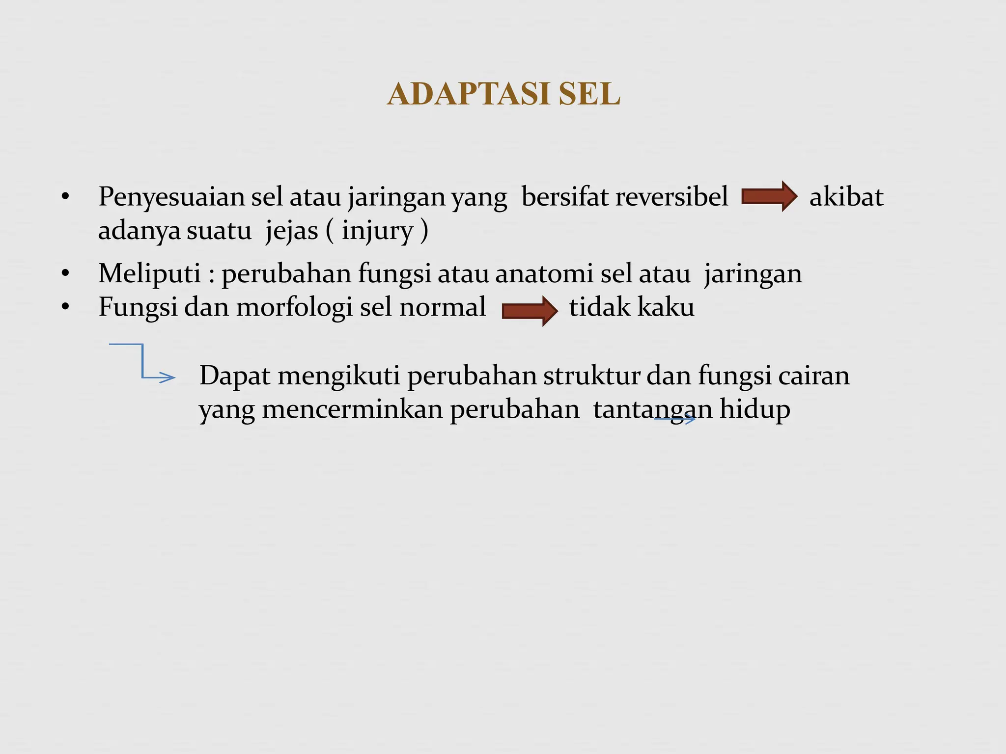 2 Adaptasi Sel dan Jejas Sel.pptx Ilmu Dasar Kep | PPTX