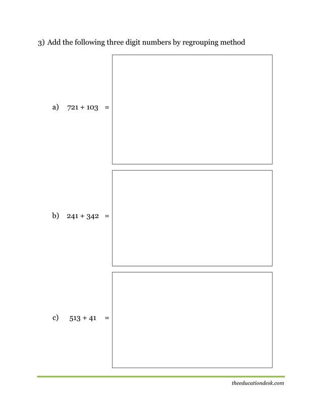 Maths: Addition Worksheet (CBSE Grade II) | PDF | Homework and Study ...