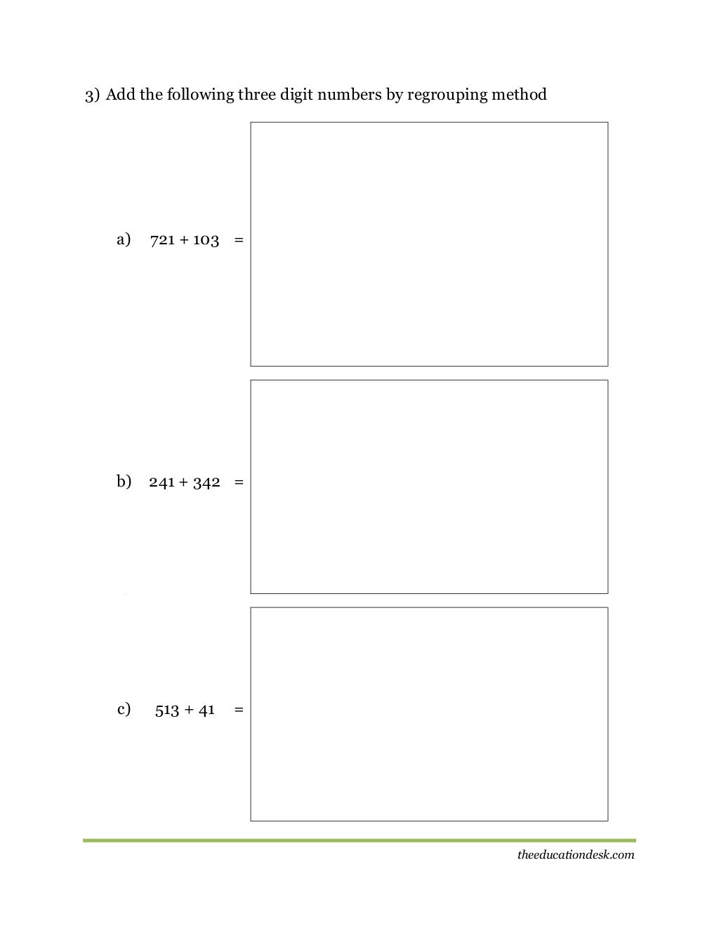 Maths Addition Worksheet CBSE Grade II Maths Addition Worksheet CBSE Grade II