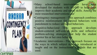 Attention-deficit/hyperactivity disorder (ADHD) | PPTX | Physical Therapy | Wellness