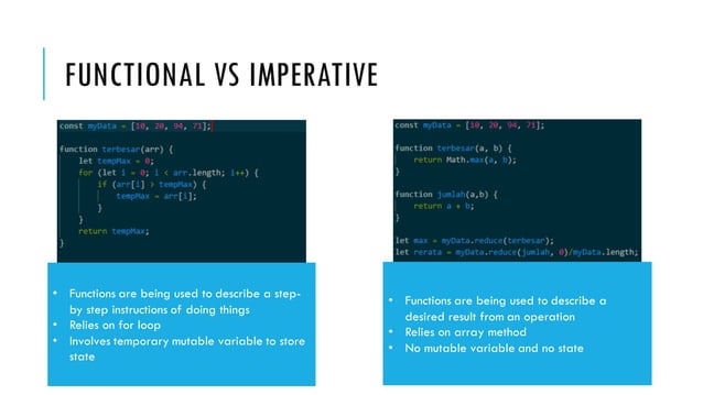 "Functional Programming in a Nutshell" by Adityo Pratomo (Froyo Framework) | PPT