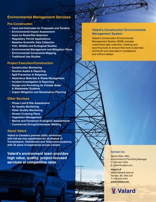 Valard Environment Services | PDF