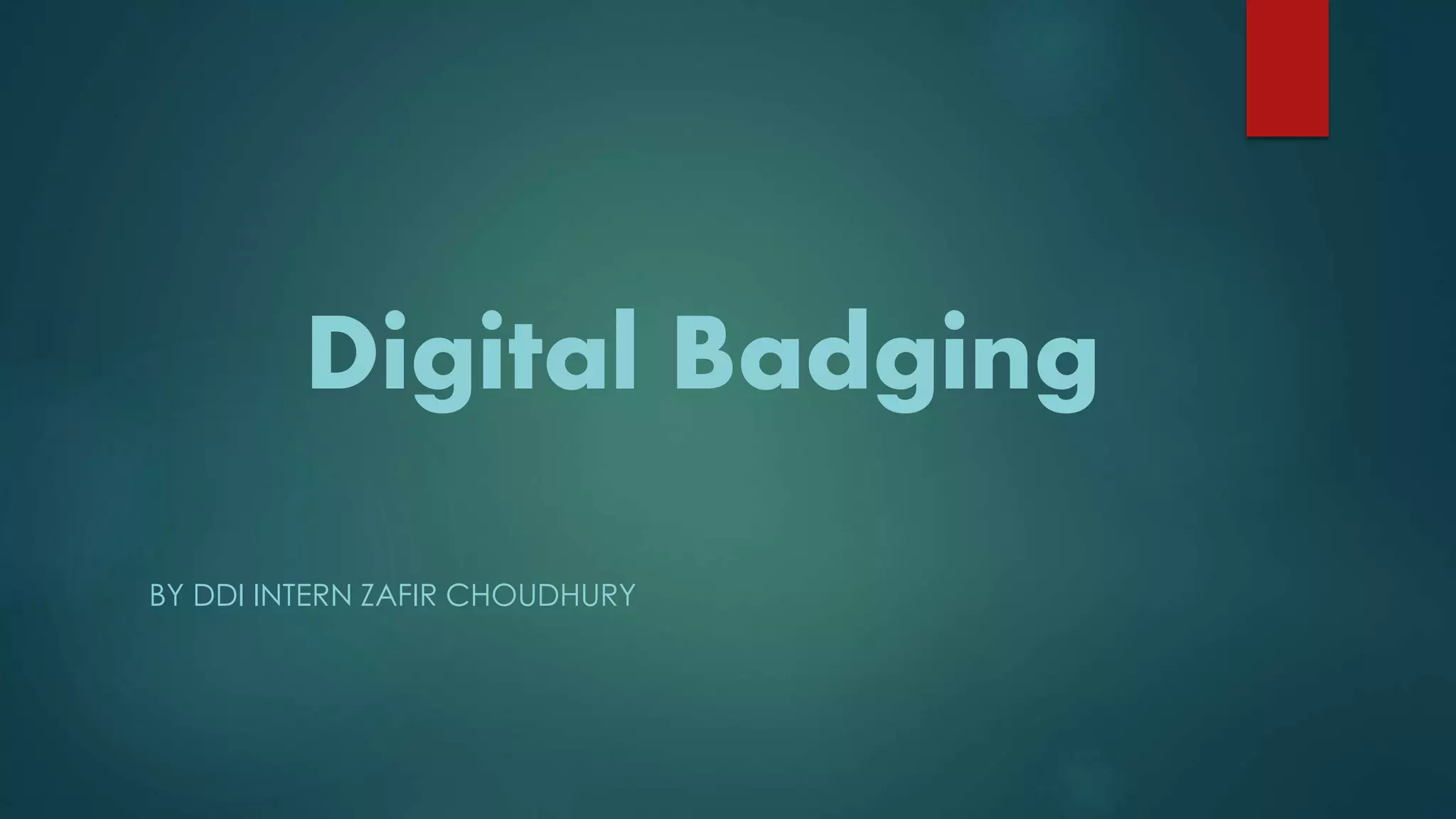 Digital Badging | PPTX