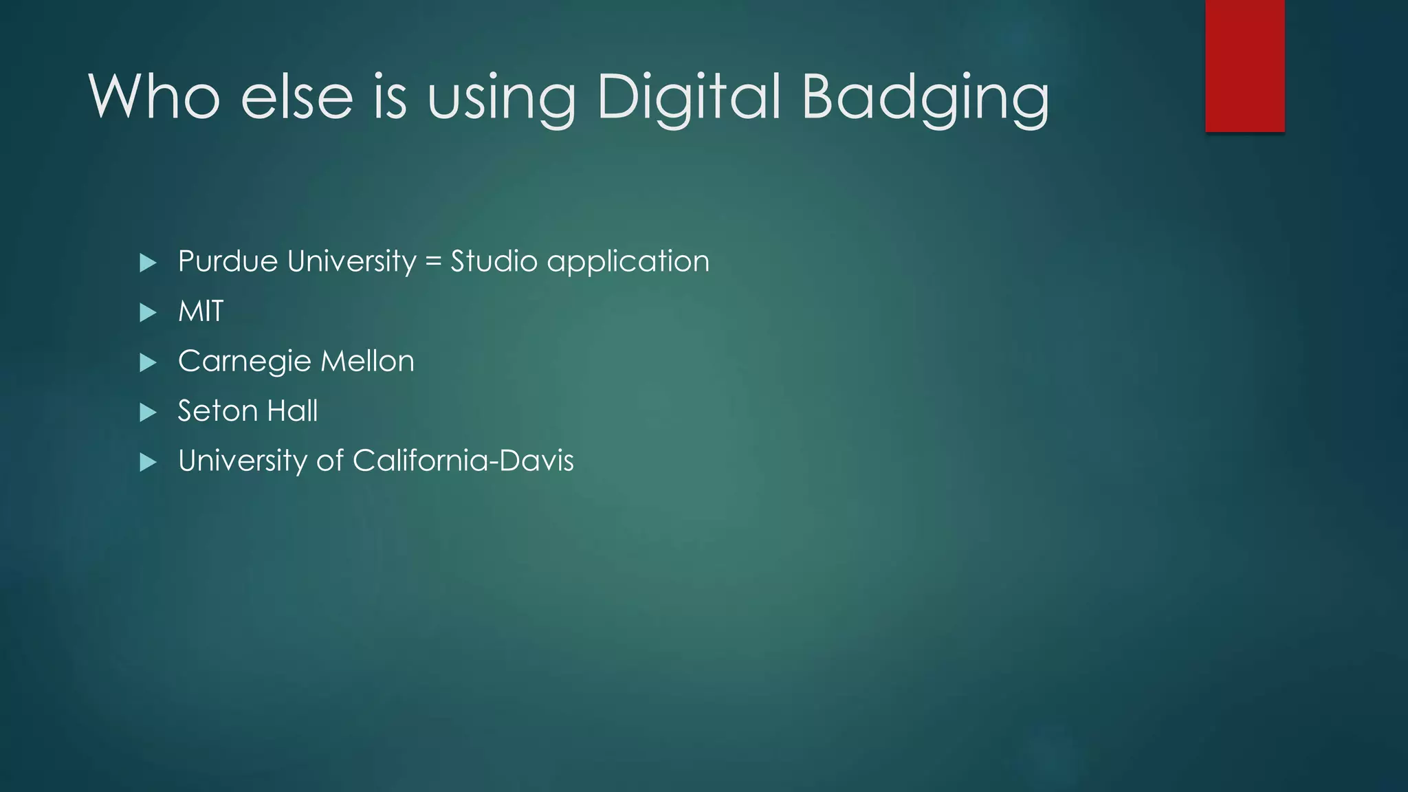 Digital Badging | PPTX