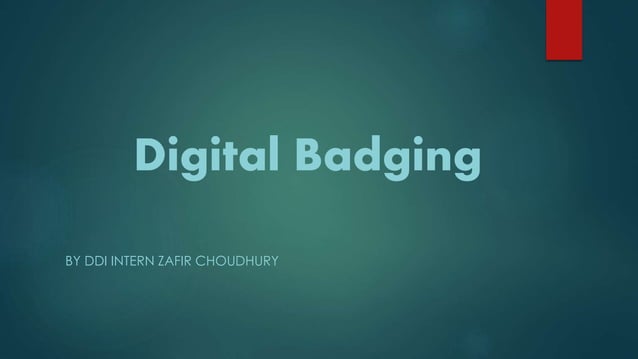 Digital Badging | PPT