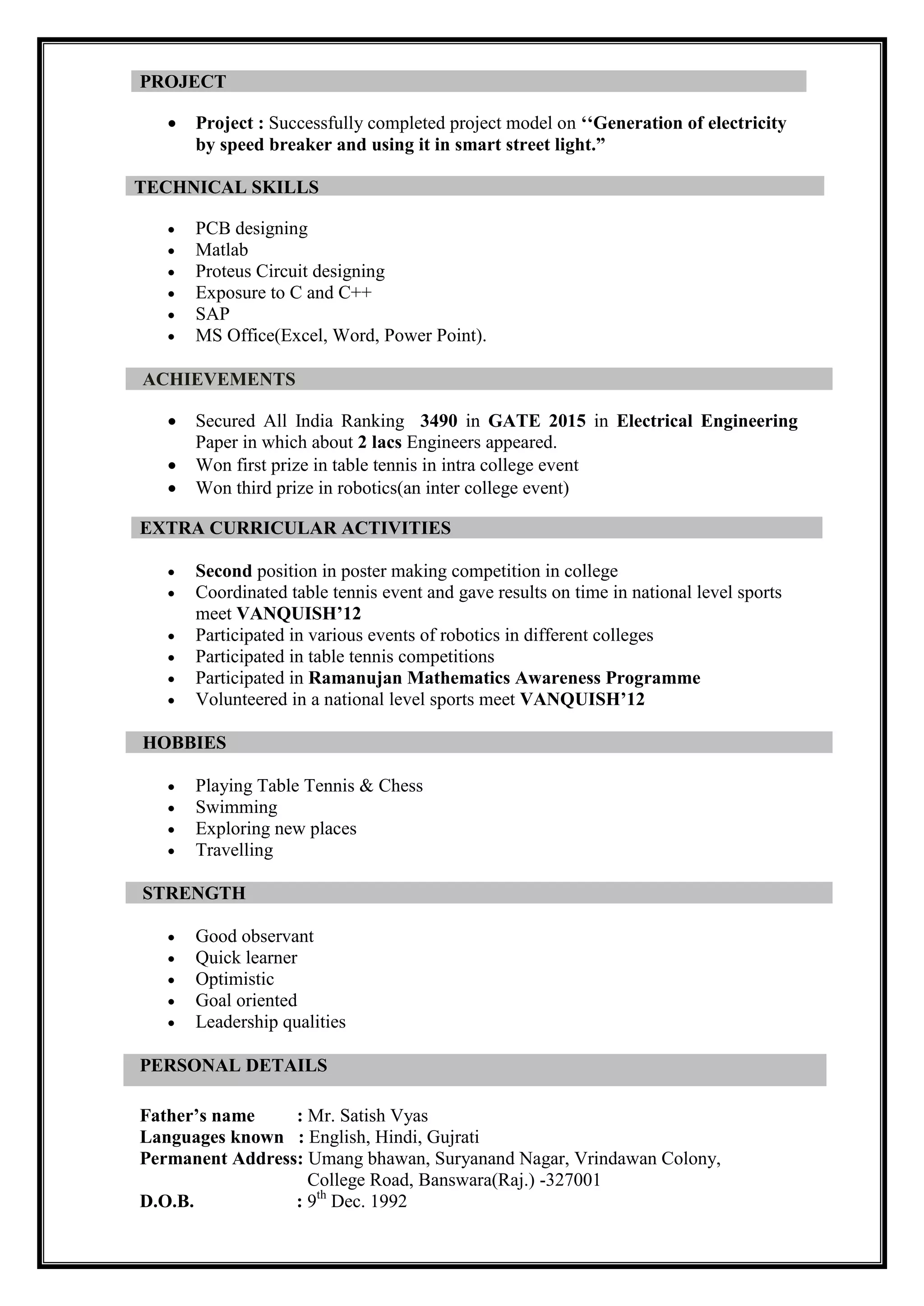 UMANG Resume | PDF