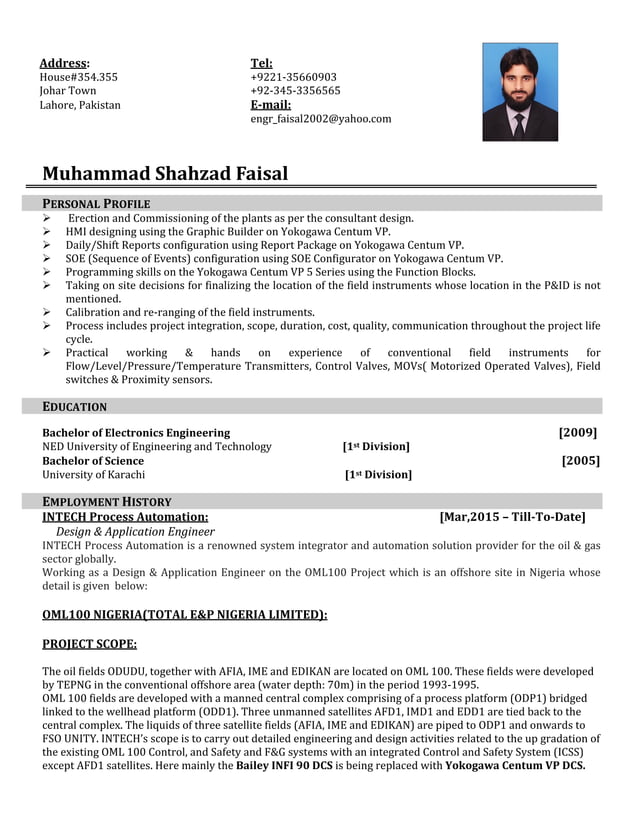 MUHAMMAD SHAHZAD FAISAL-CV | PDF