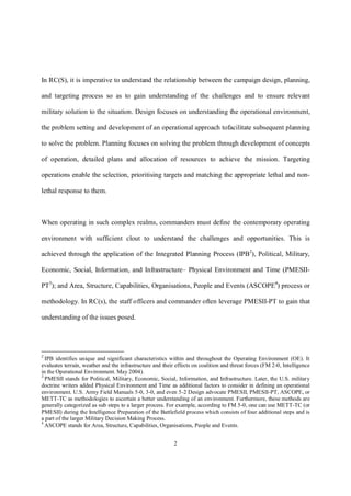 CIED information for IO & Targeting | PDF