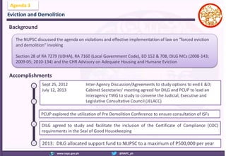 Sectoral Agenda _URBAN POOR (1) | PPTX | Government Support and Welfare ...