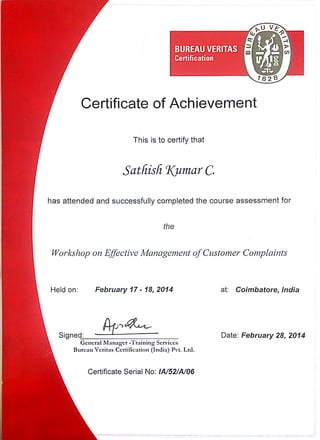 Bureau Veritas certification | PDF