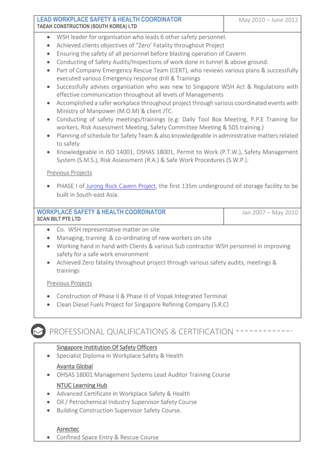 MUHAMMED ISMAIL JUMADI HSE resume 2016 V2 | PDF