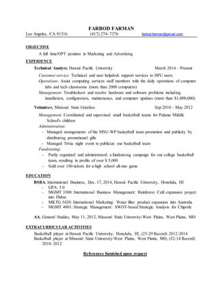 Farbod Farman's Resume | DOCX